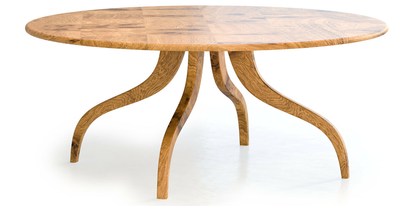Esstisch aus Holz massive Eiche rund | Gau:jo
