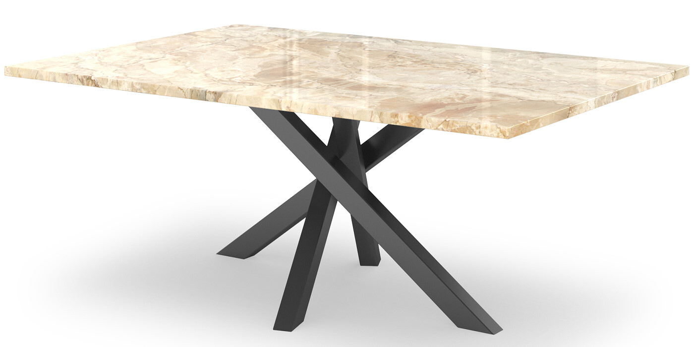 Beige Marmor Esstisch